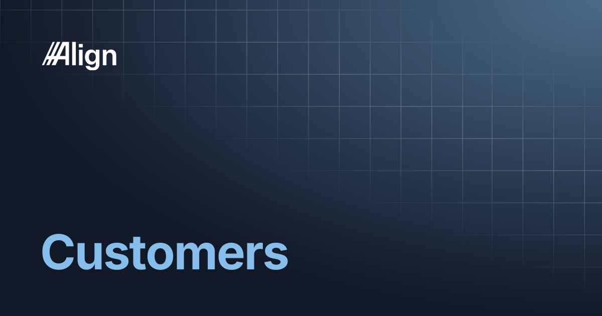 Customers Align Api